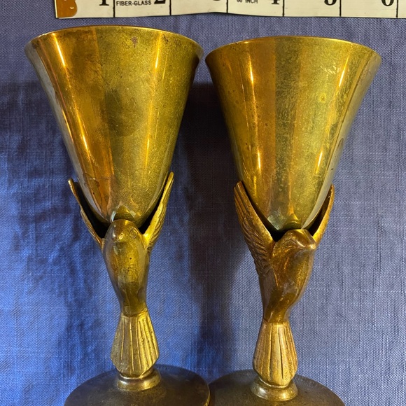 Dining | Vintage Brass Goblets | Poshmark